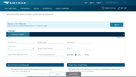 Amtrak Schedules and Destinations